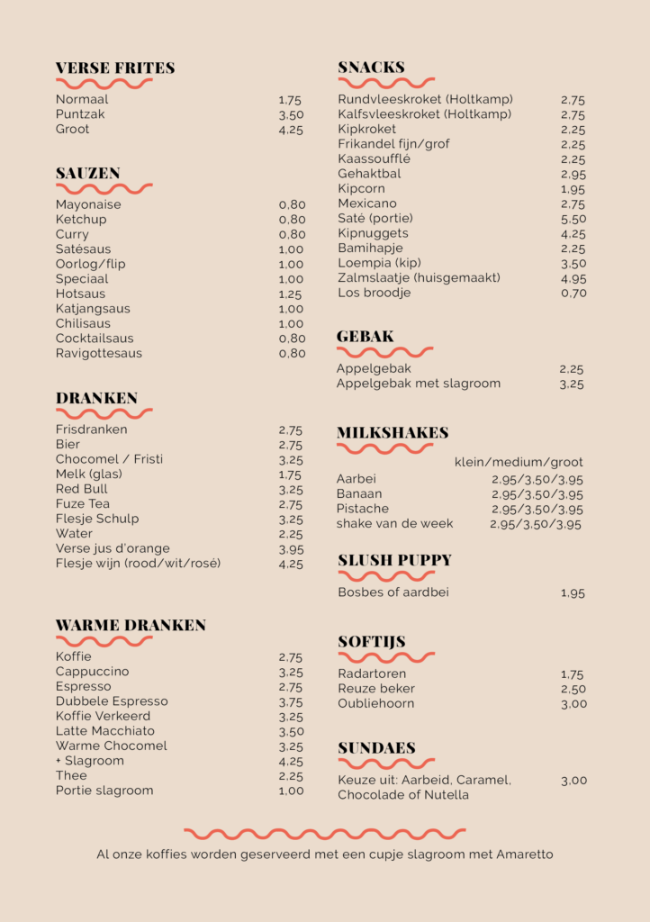 Menu – JM Snacks